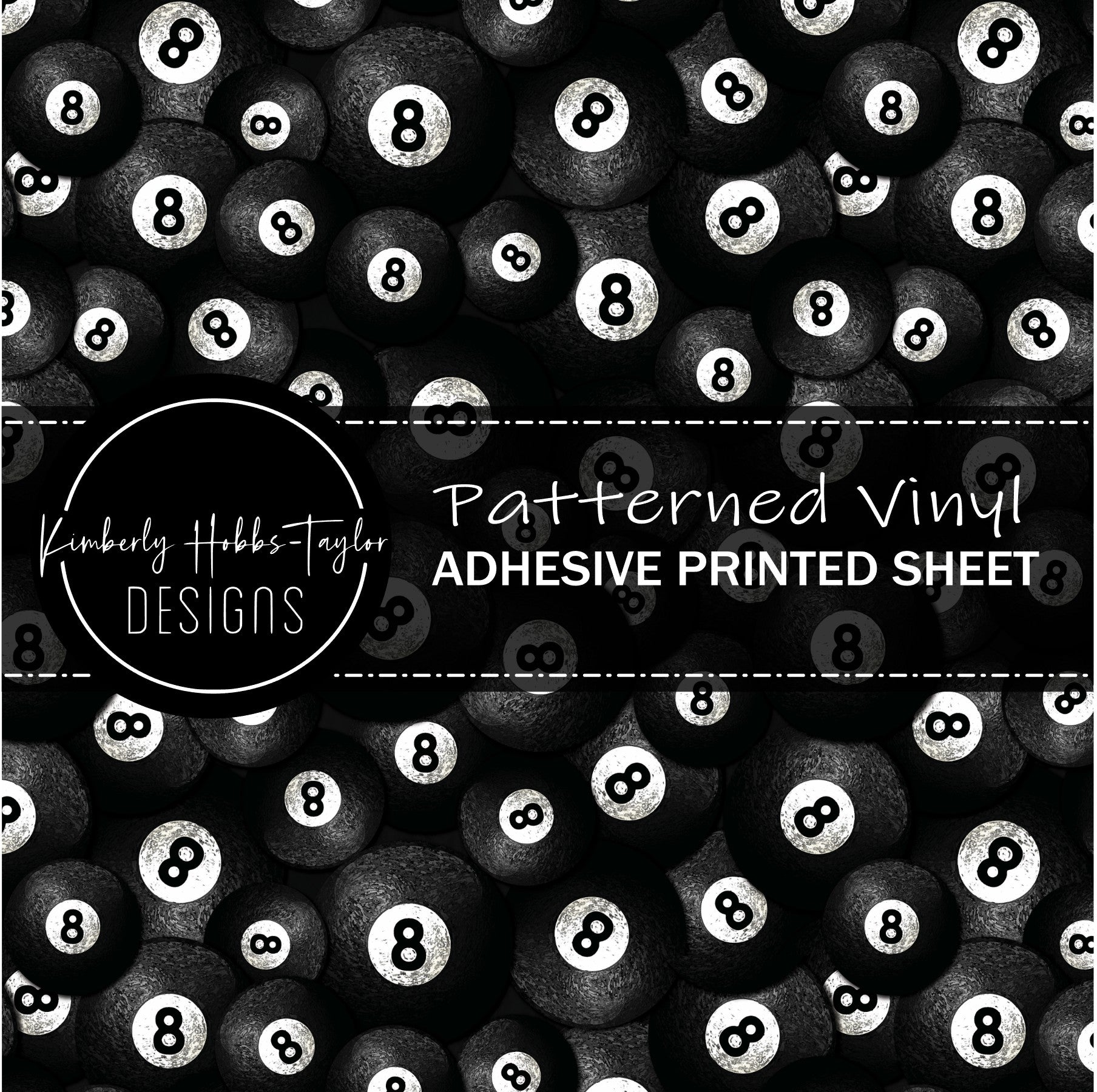 8 Balls - Pool vinyl – Kimberly Hobbs-Taylor Designs