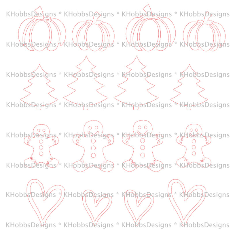 Drip Template with Extra Shapes for Tipsy Magnolia 24 Plump - Digital ...