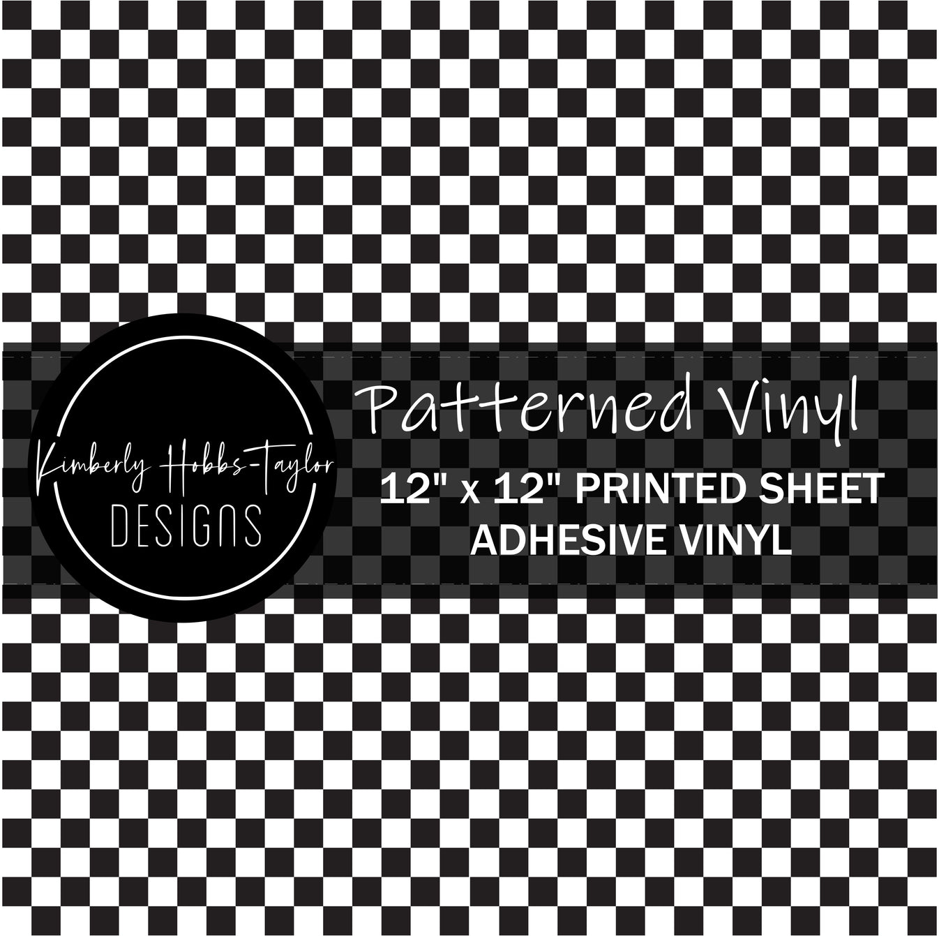 Checkerboard vinyl – Kimberly Hobbs-Taylor Designs